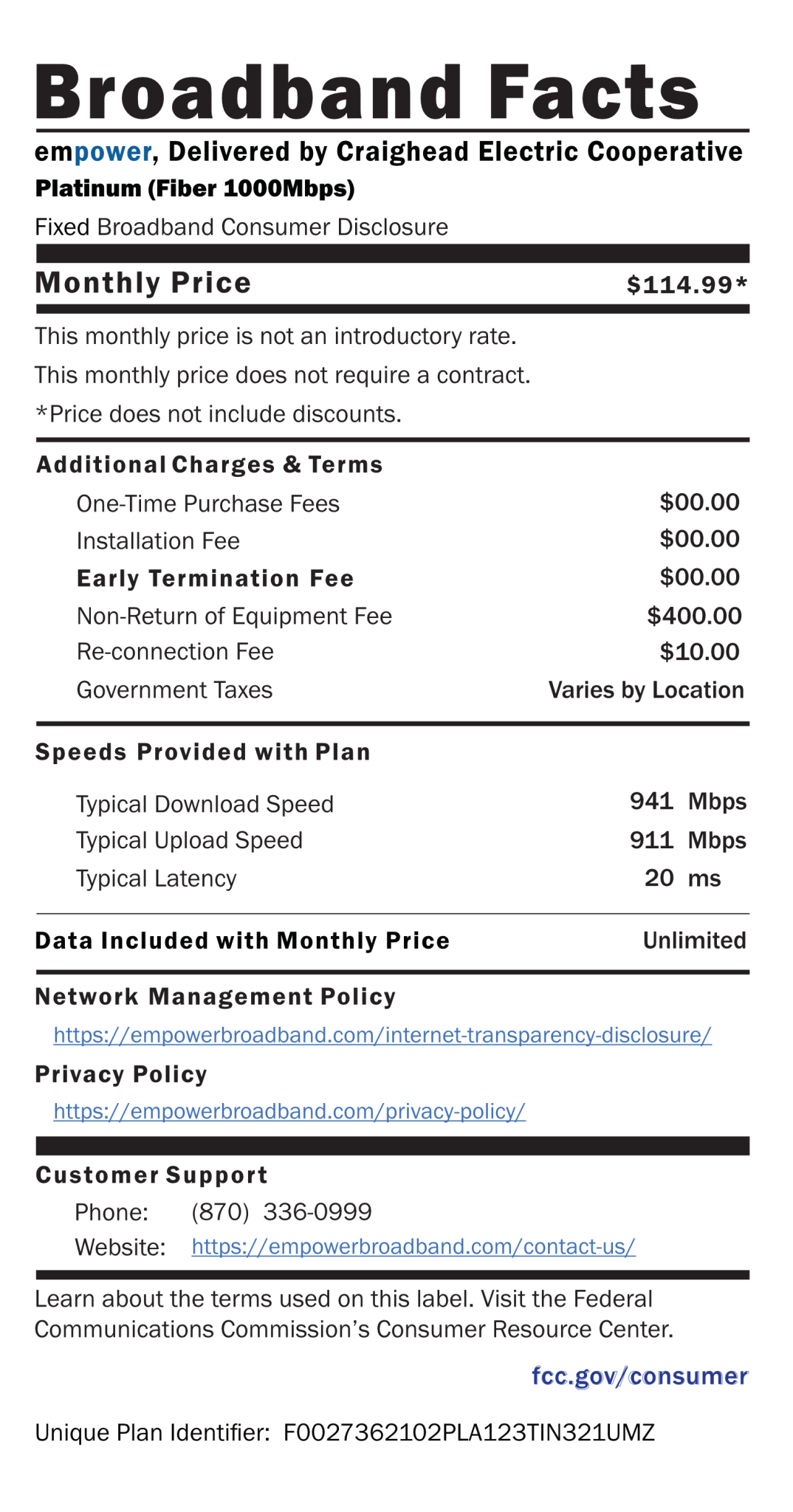Residential – empower Internet