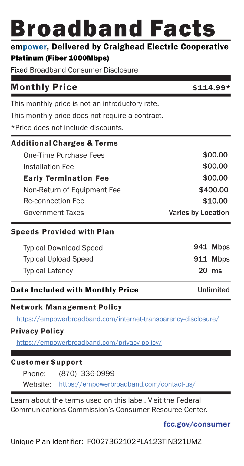 Residential – empower Internet
