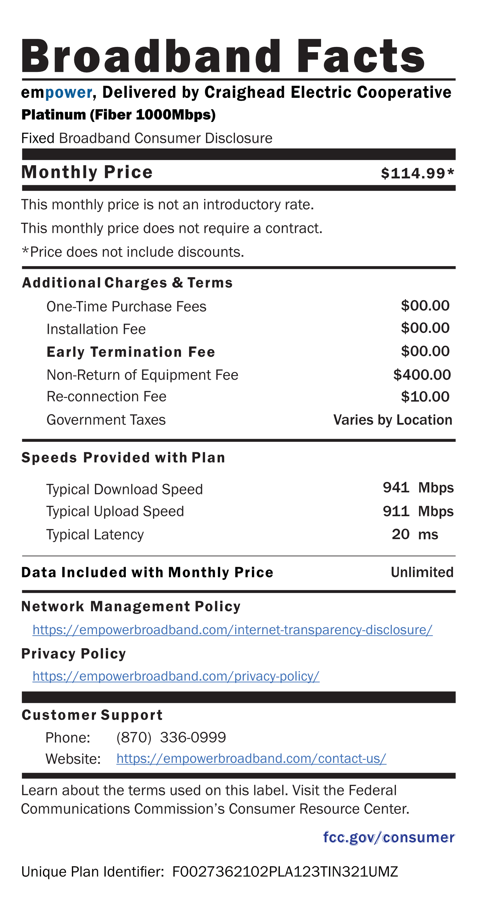 Residential – empower Internet